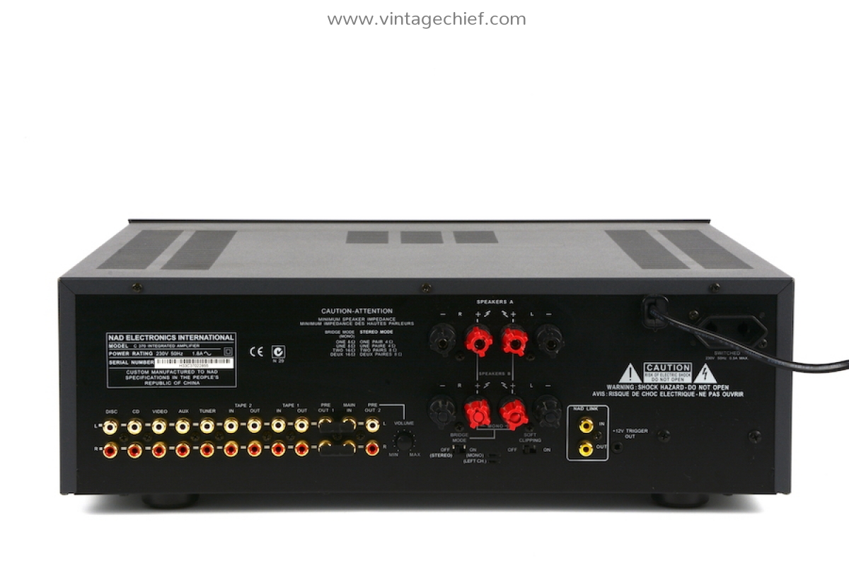 High End NAD C370 Amplifier + Remote Control |Serviced | 2 x 120 Watt