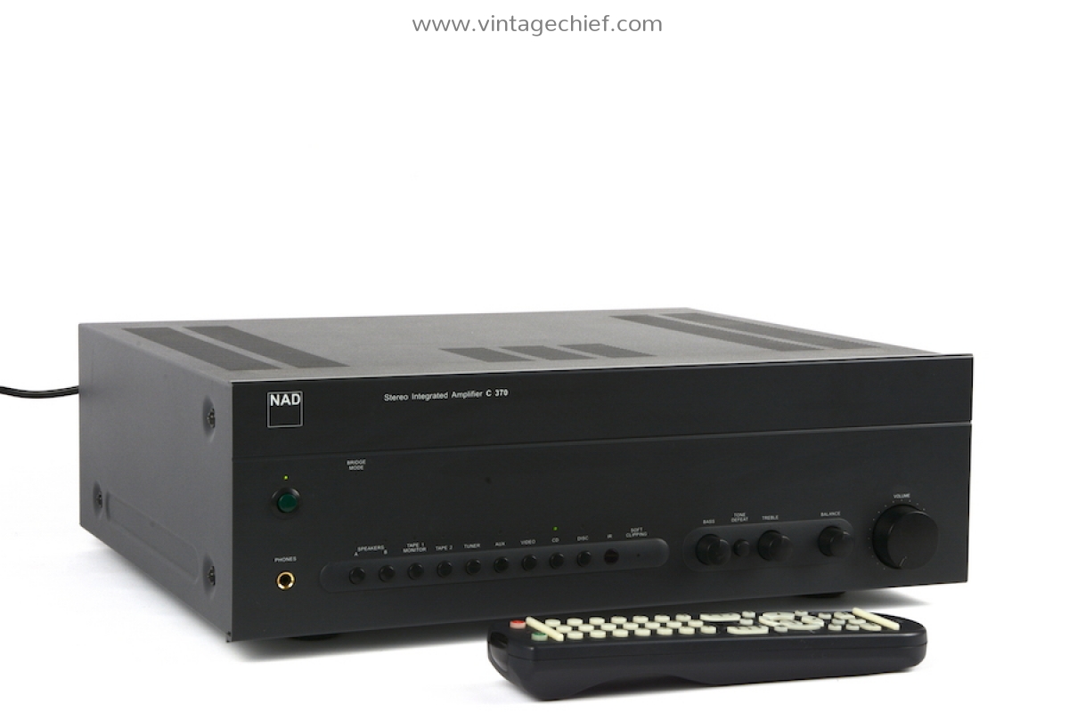 High End NAD C370 Amplifier + Remote Control |Serviced | 2 x 120 Watt