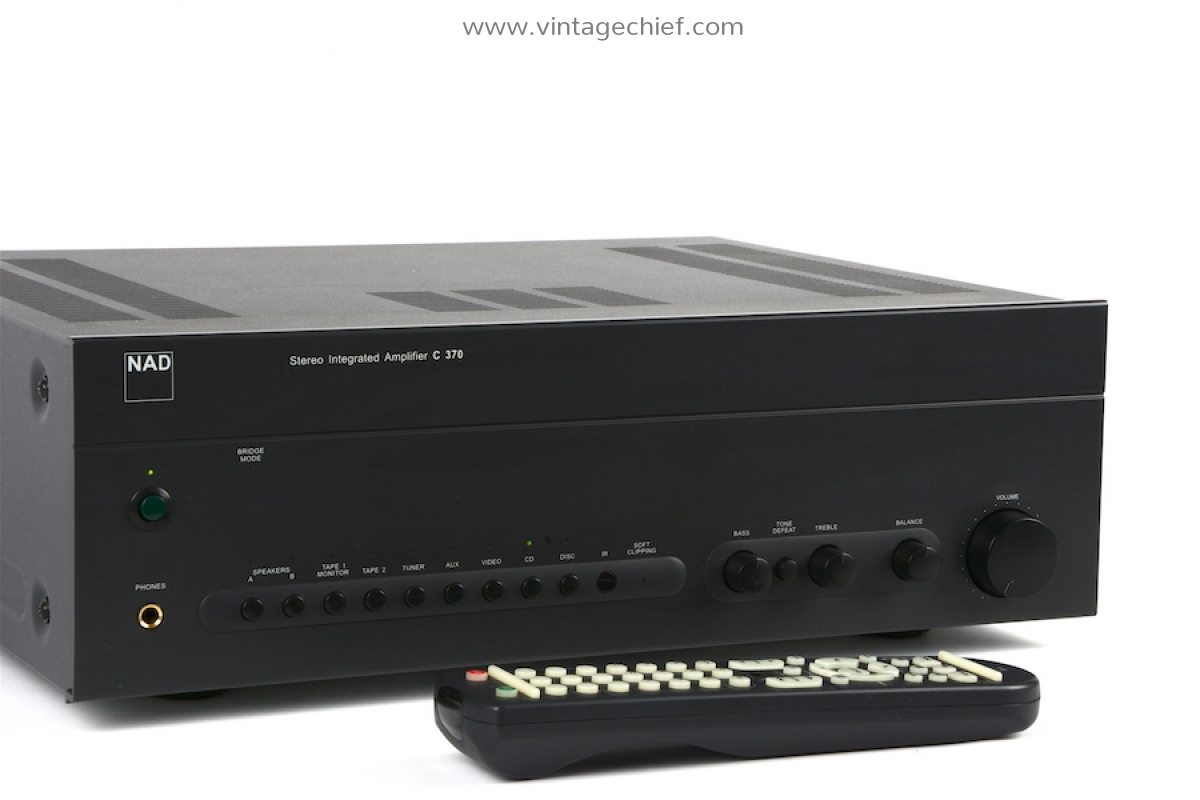 High End NAD C370 Amplifier + Remote Control |Serviced | 2 x 120 Watt