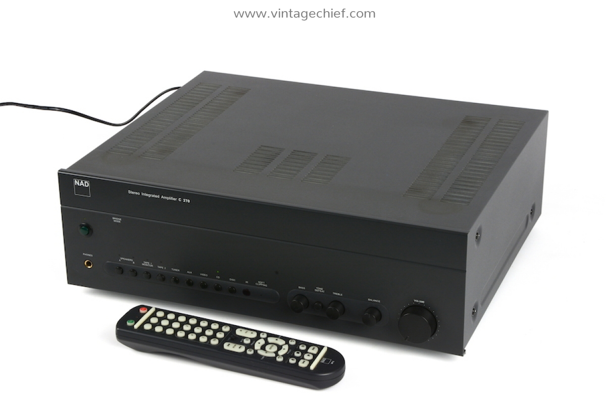High End NAD C370 Amplifier + Remote Control |Serviced | 2 x 120 Watt