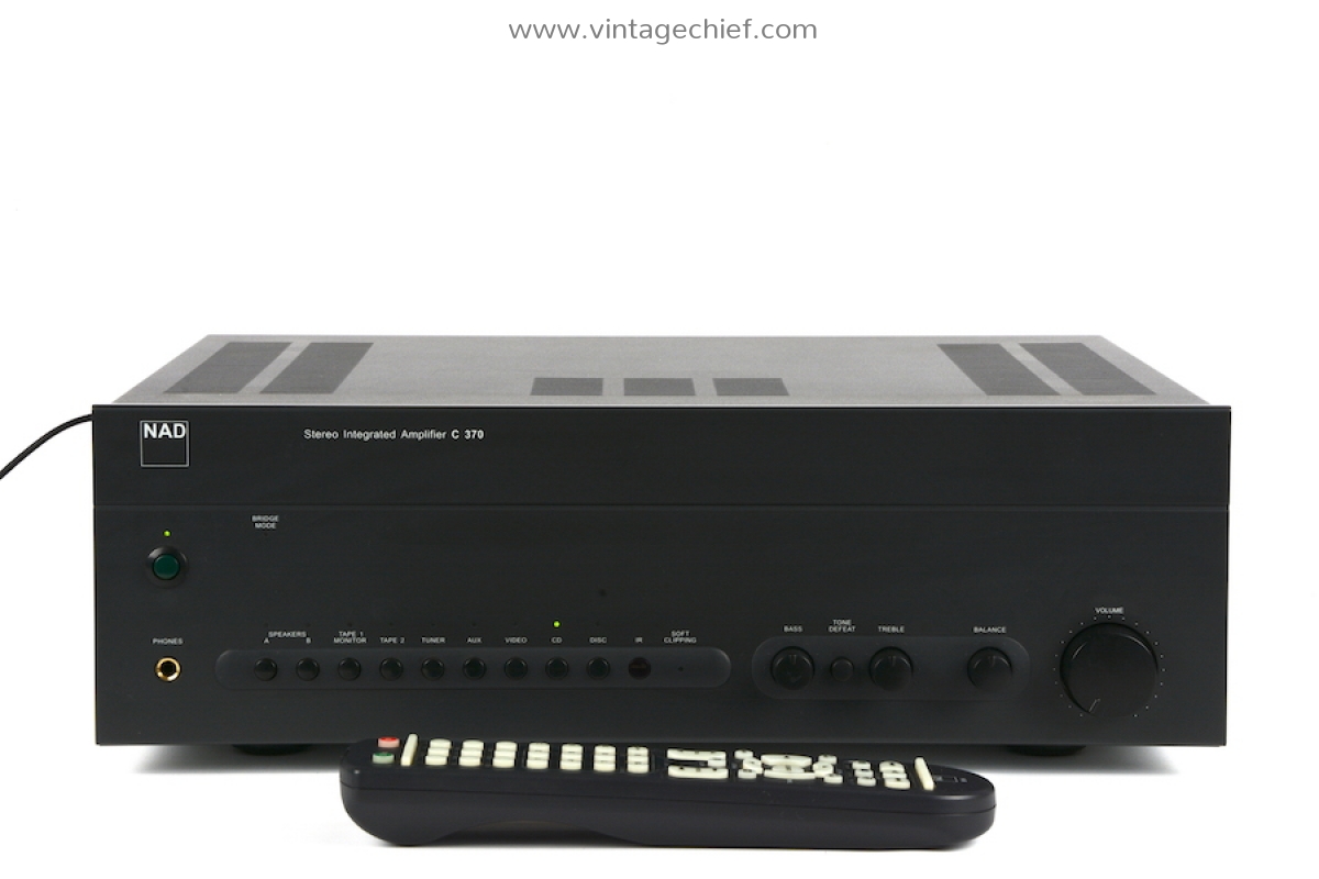 High End NAD C370 Amplifier + Remote Control |Serviced | 2 x 120 Watt