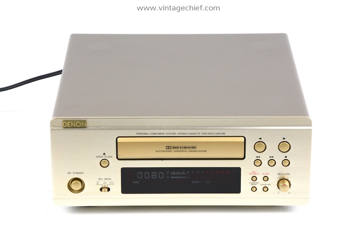 Compact Denon UDR-F88 Cassette Deck | Champagne | Horizontal Loading ...