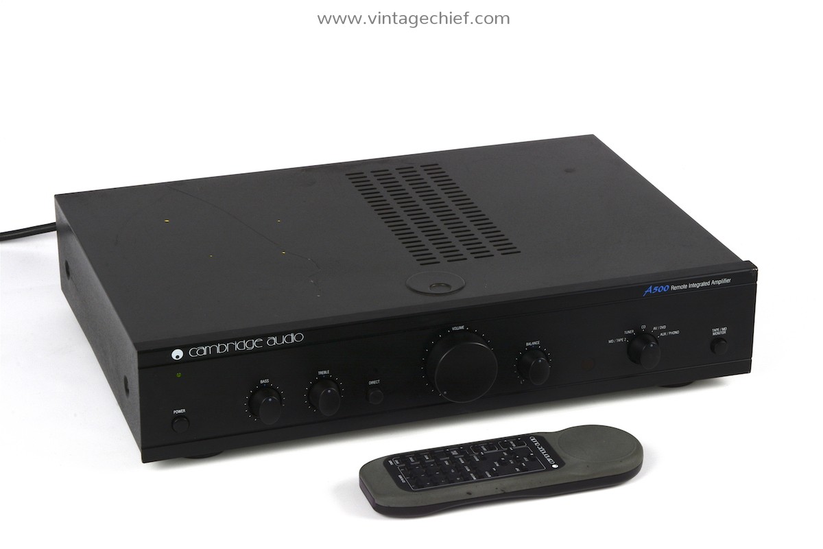Cambridge Audio A500 Amplifier + SRC-01 Remote Control | 2 x 65 Watt ...