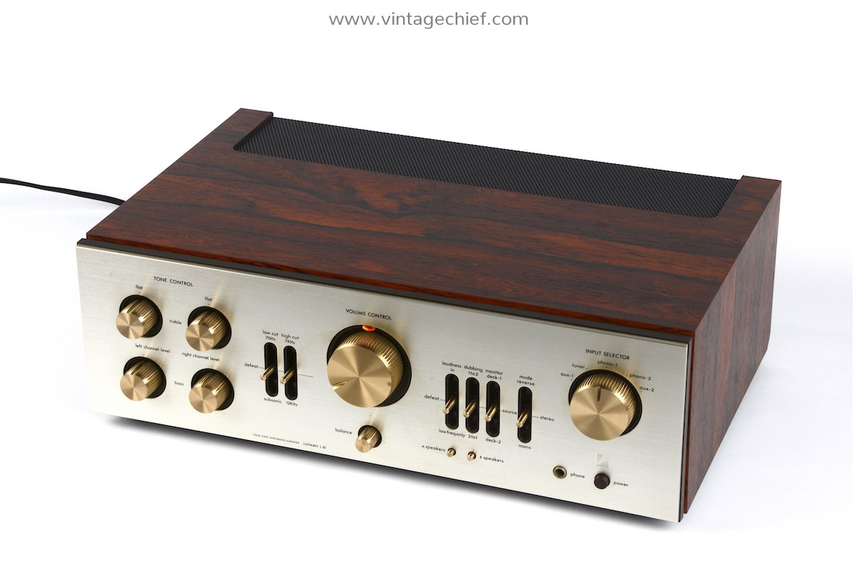 Luxman L-81 Amplifier | Wooden Case | Vintage | Phono | Stereo