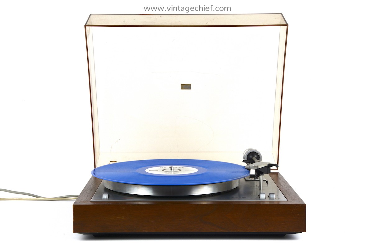 Vintage Philips 408 Turntable | Wooden Plinth | Serviced | GA 408 | 22GH408