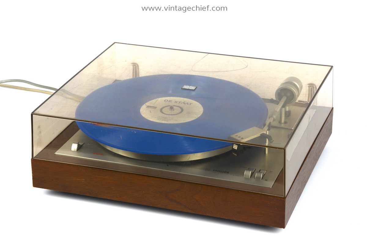 Vintage Philips 408 Turntable | Wooden Plinth | Serviced | GA 408 | 22GH408