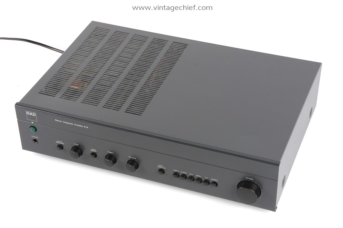 Serviced NAD 314 Integrated Stereo Amplifier | Phono | Pre-out | Main-in