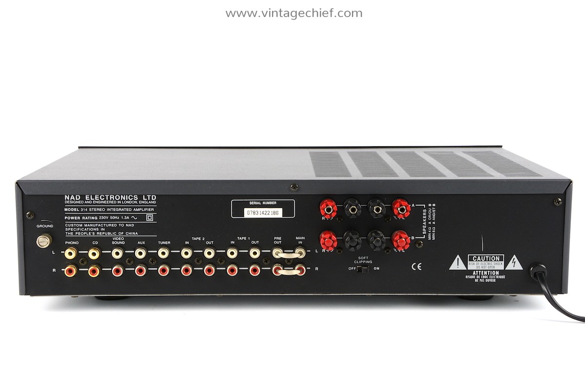 Serviced NAD 314 Integrated Stereo Amplifier | Phono | Pre-out | Main-in
