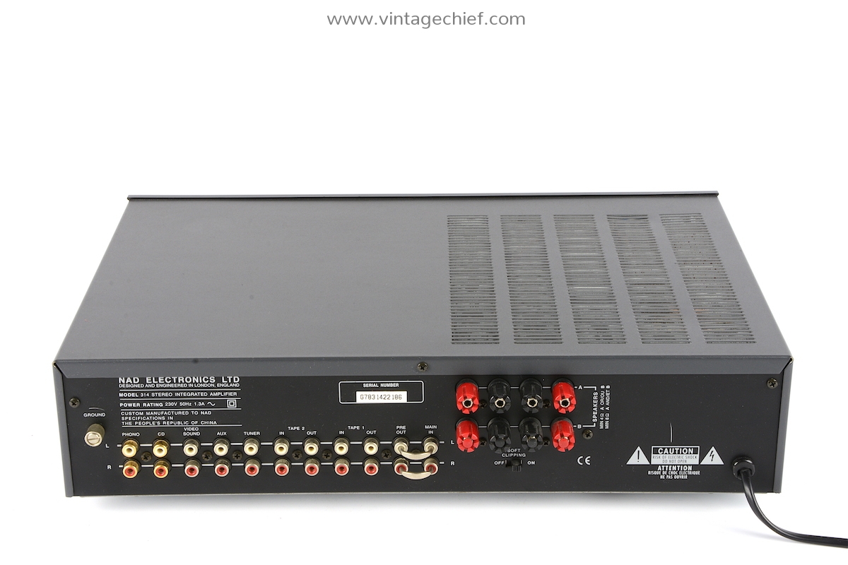 Serviced NAD 314 Integrated Stereo Amplifier | Phono | Pre-out | Main-in