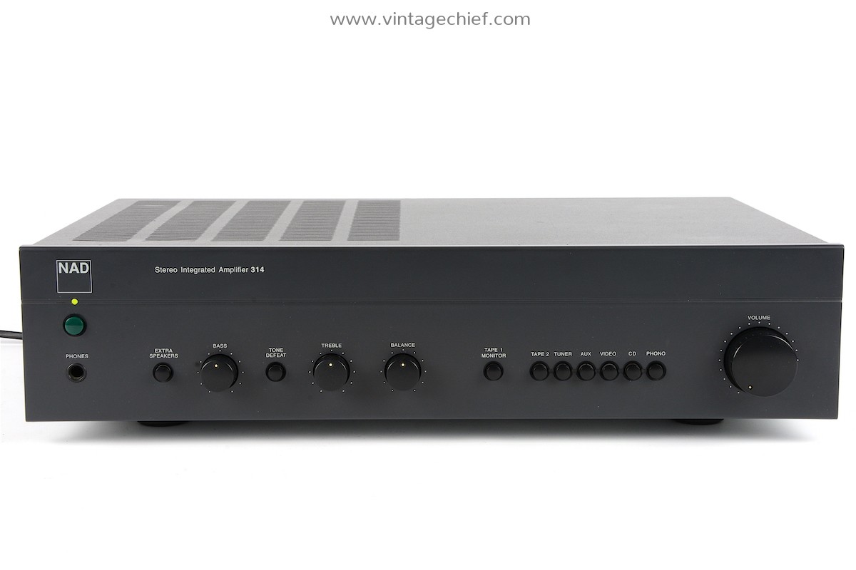 Serviced NAD 314 Integrated Stereo Amplifier | Phono | Pre-out | Main-in