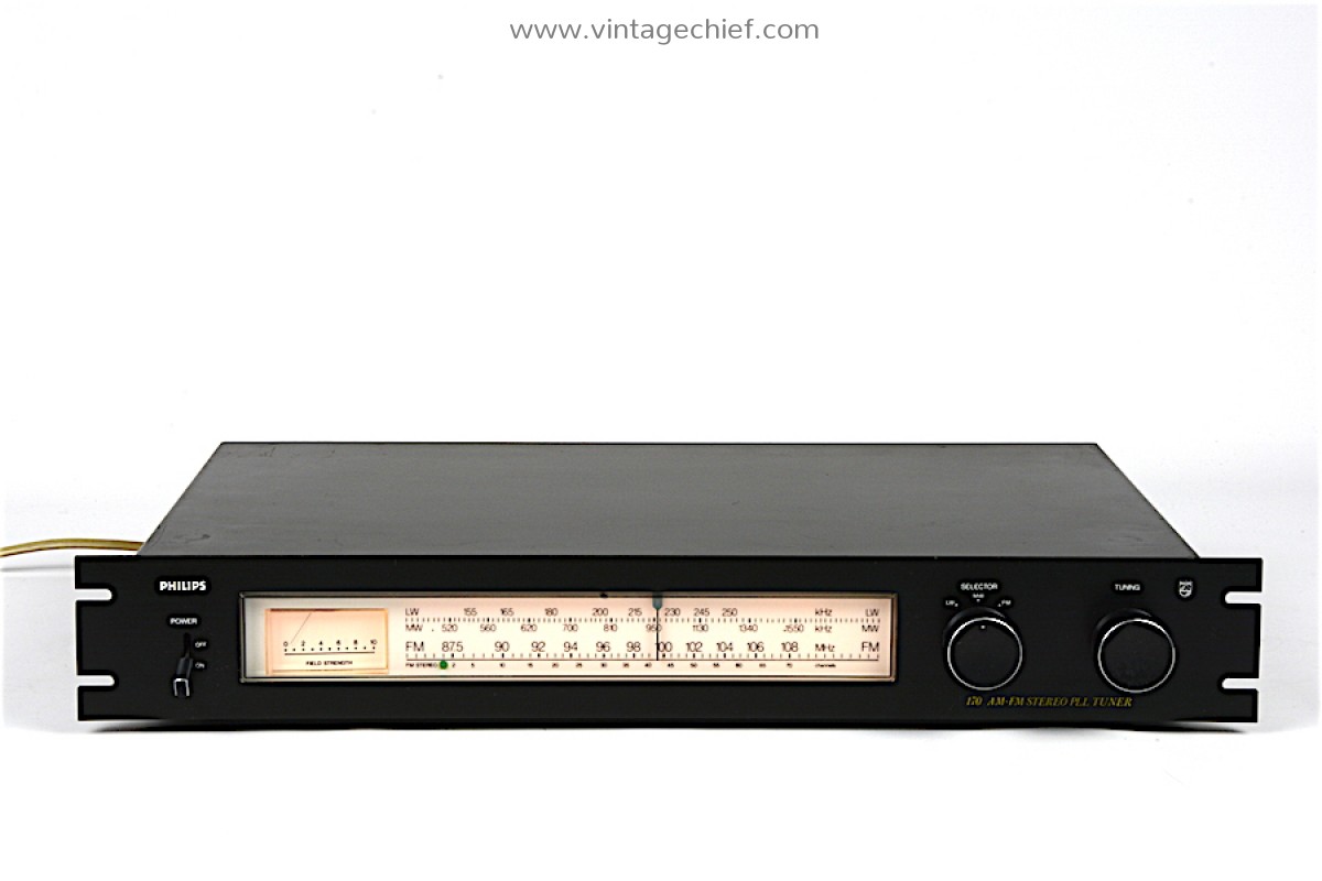 Philips 22AH170 FM AM Tuner | Illuminated Tuner Scale | Analog Tuner ...