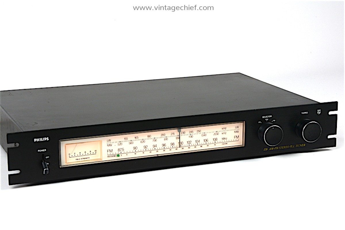 Philips 22AH170 FM AM Tuner | Illuminated Tuner Scale | Analog Tuner ...