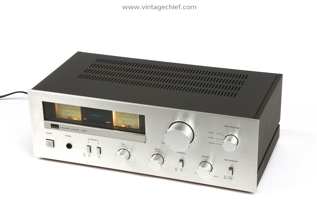 Sansui A-40 Amplifier | VU Meters | Serviced | Vintage | Phono