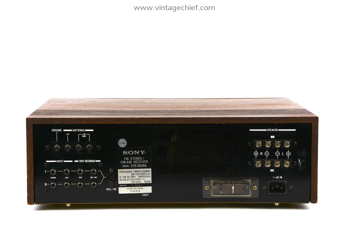 Sony STR-6036A Receiver | Wooden Case | Vintage | Stereo | Phono