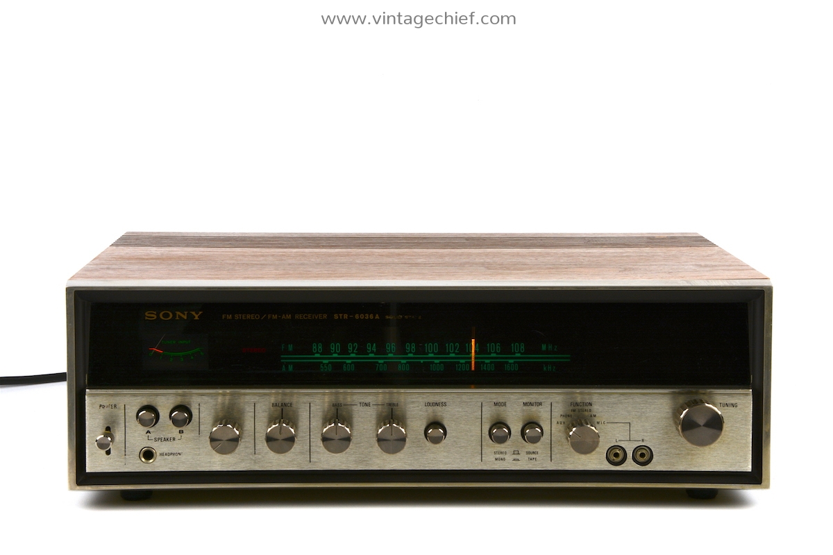 Sony STR-6036A Receiver | Wooden Case | Vintage | Stereo | Phono