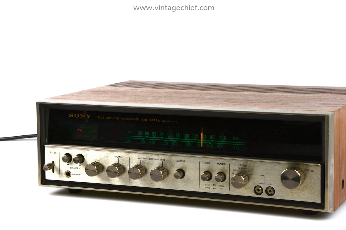 Sony STR-6036A Receiver | Wooden Case | Vintage | Stereo | Phono