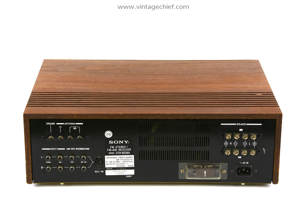 Sony STR-6036A Receiver | Wooden Case | Vintage | Stereo | Phono