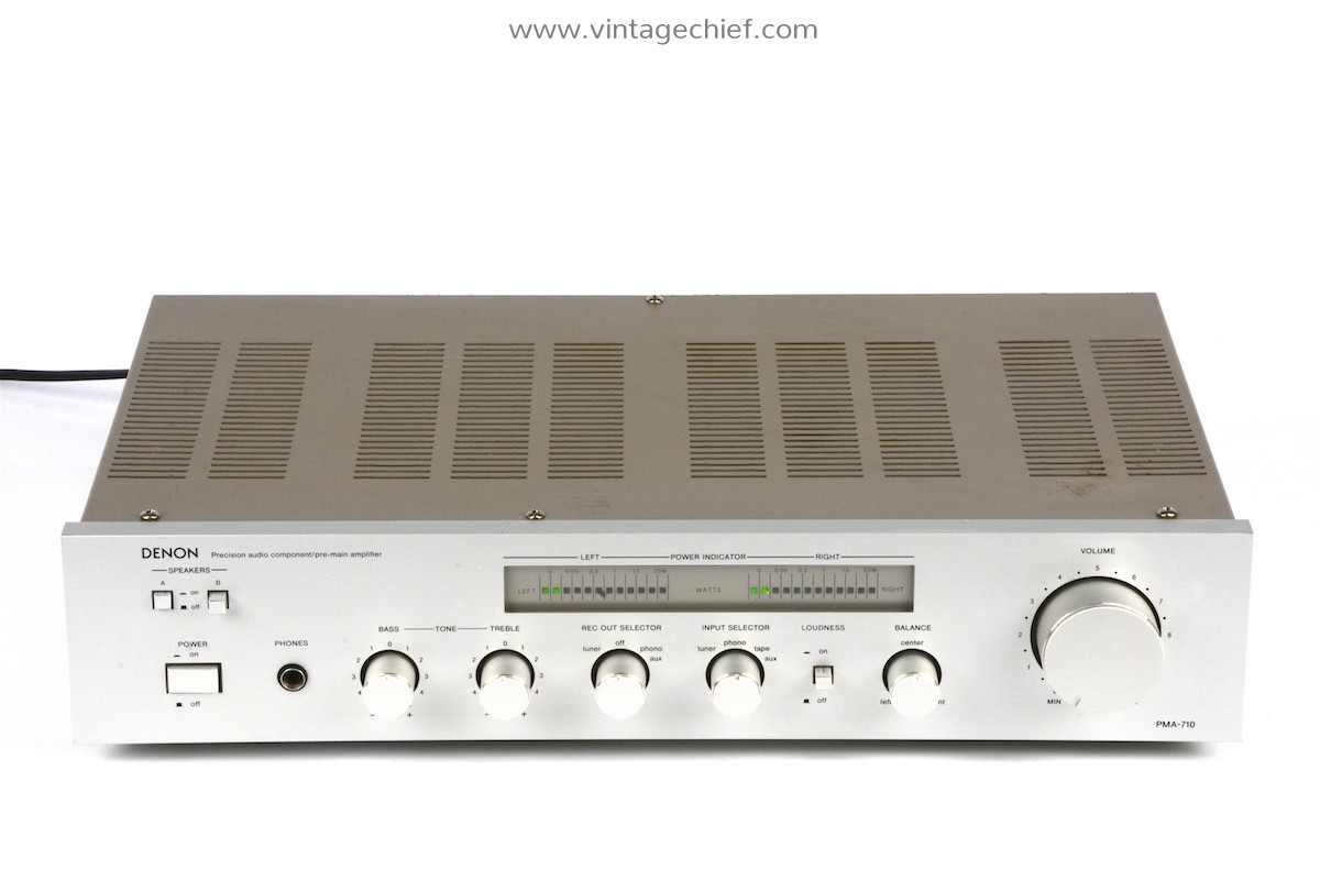 Denon PMA-710 Amplifier | LED Power Indicators | Stereo | Vintage