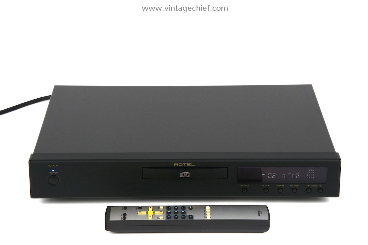 Rotel RCD-06 CD Player + Remote Control | Rotel RCD06 Cdplayer | Black
