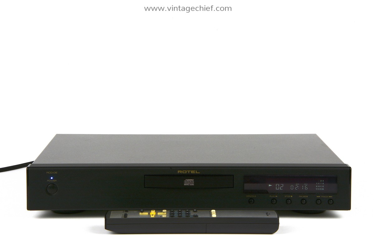 Rotel RCD-06 CD Player + Remote Control | Rotel RCD06 Cdplayer | Black