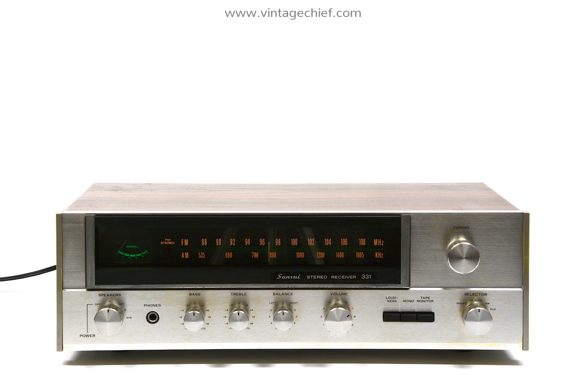Sansui 331 FM AM Stereo Receiver | Vintage | Phono