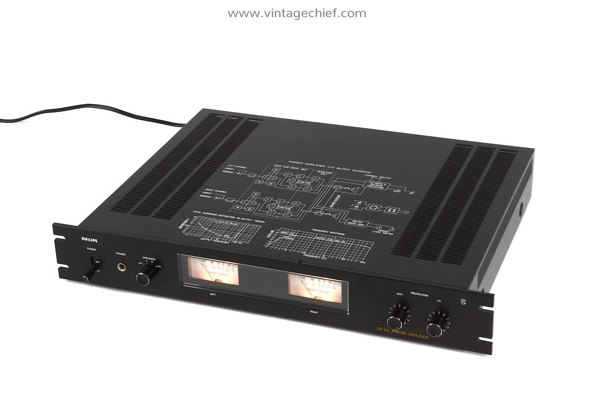 Philips 22AH370 Power Amplifier | Vintage | VU Meters | Stereo