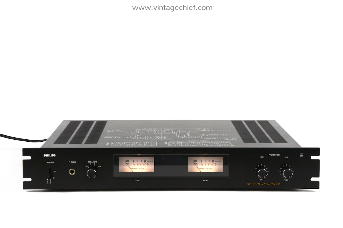 Philips 22AH370 Power Amplifier | Vintage | VU Meters | Stereo