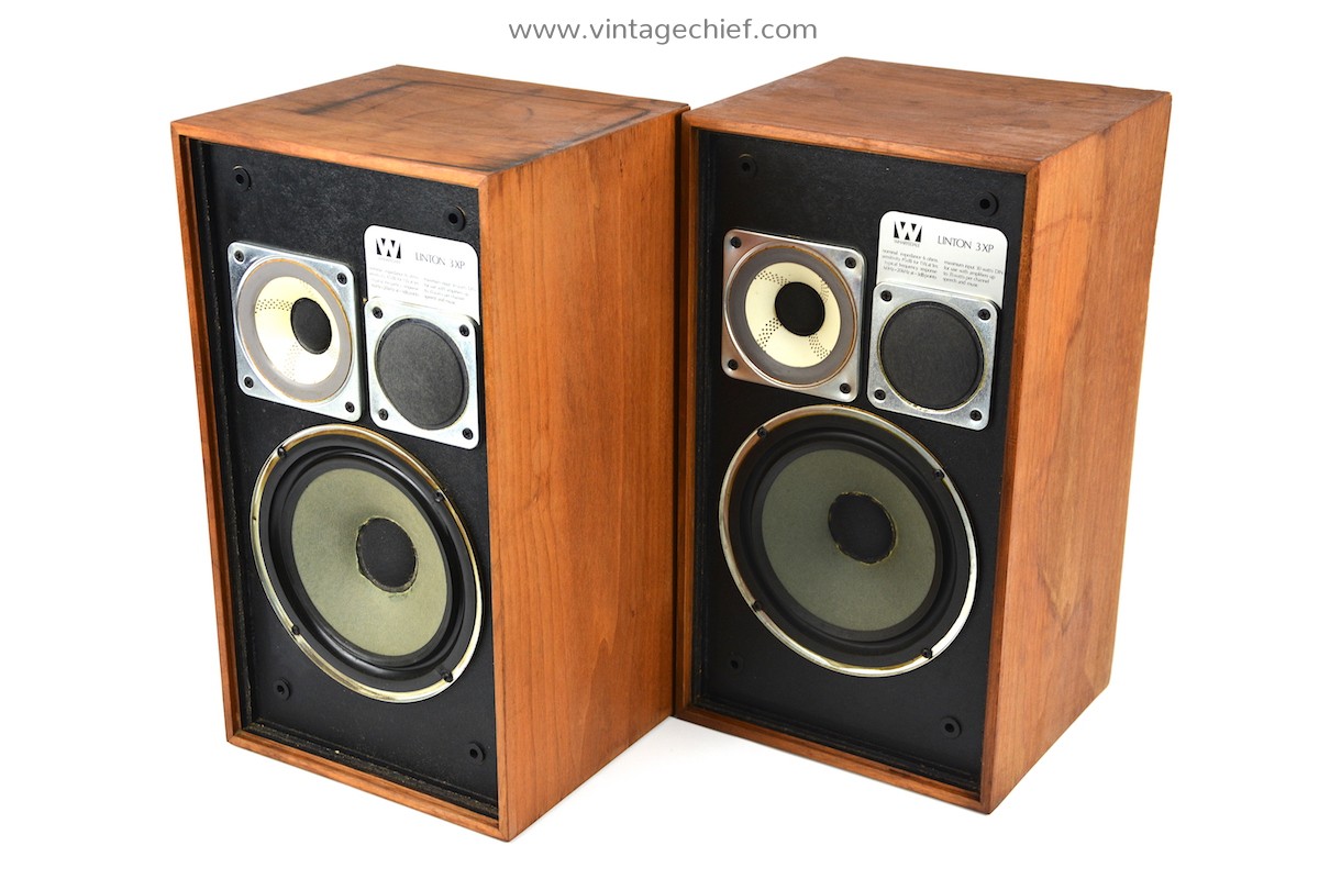 Wharfedale Linton 3XP Speakers + Speaker Grills | Wooden Case | Vintage ...
