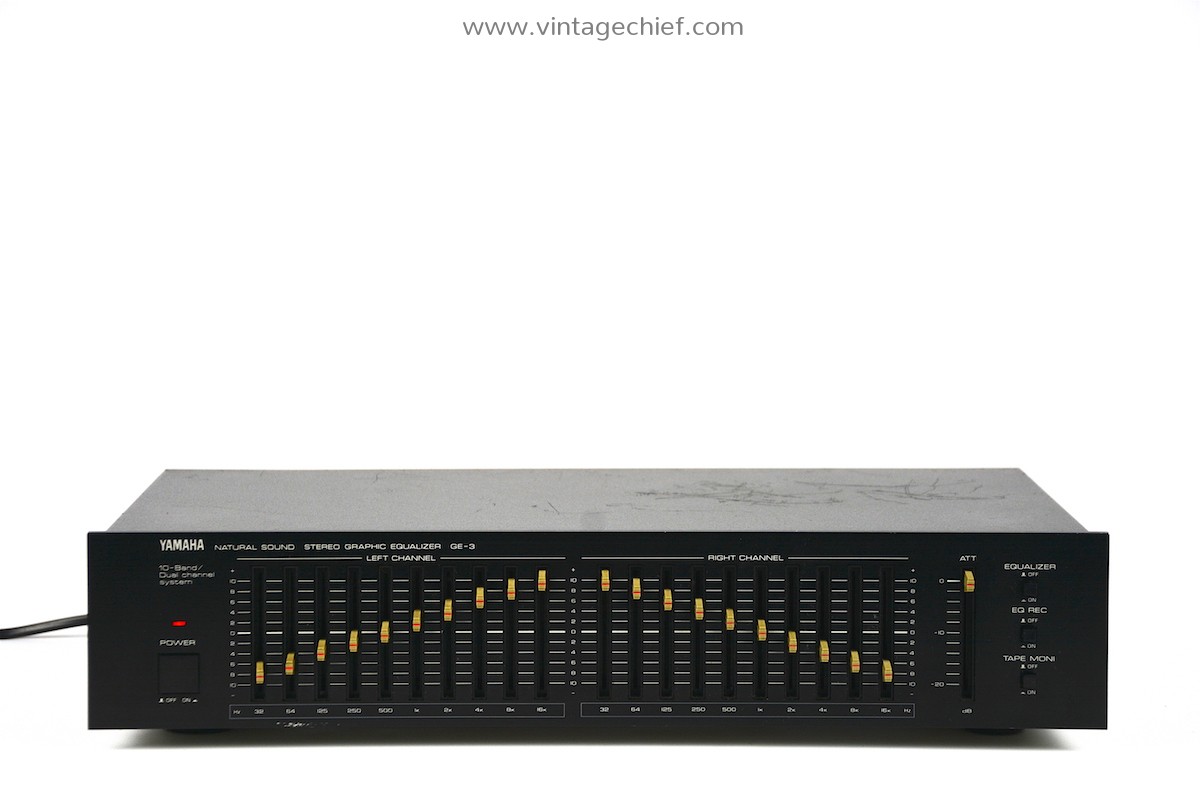 Yamaha GE-3 Equalizer | Natural Sound 10 Band Stereo Graphic Equalizer ...