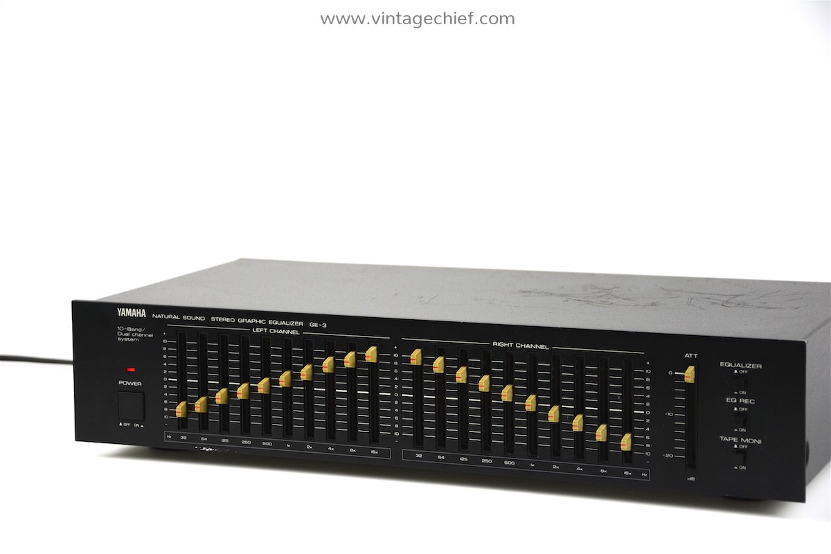 Yamaha GE-3 Equalizer | Natural Sound 10 Band Stereo Graphic Equalizer ...