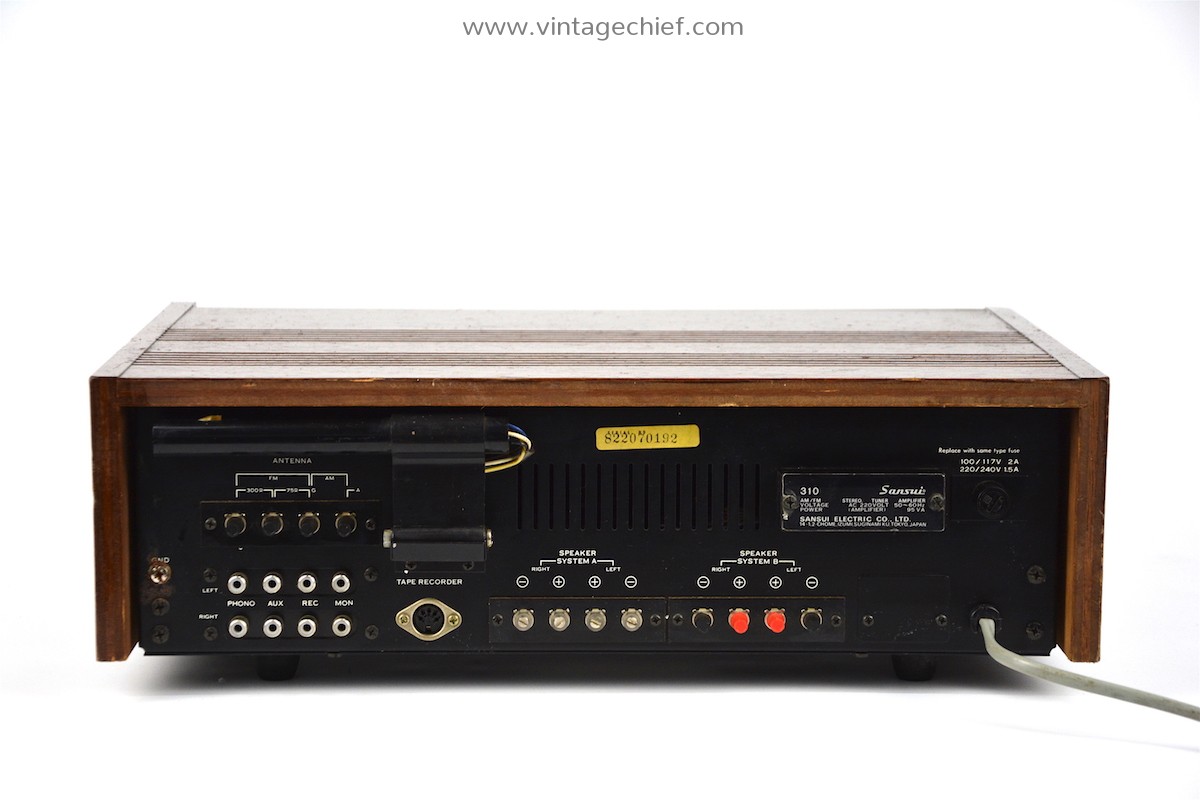 Sansui Solid State 310 Stereo Receiver | Serviced | Wooden Case | Vintage | Phono