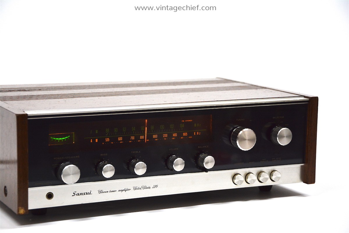 Sansui Solid State 310 Stereo Receiver | Serviced | Wooden Case | Vintage | Phono
