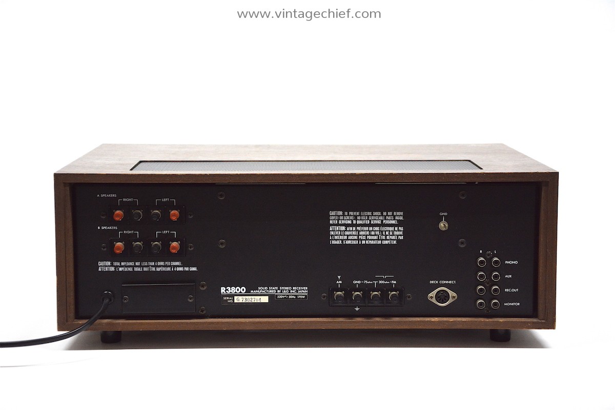 L&G R3800 Stereo Receiver (Luxman) | Serviced | Wooden Case | Peak ...