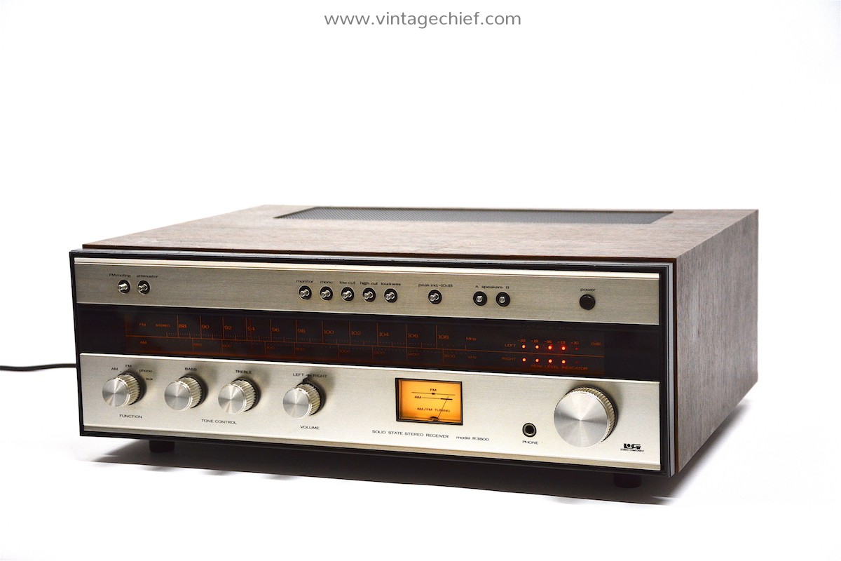 L&G R3800 Stereo Receiver (Luxman) | Serviced | Wooden Case | Peak ...