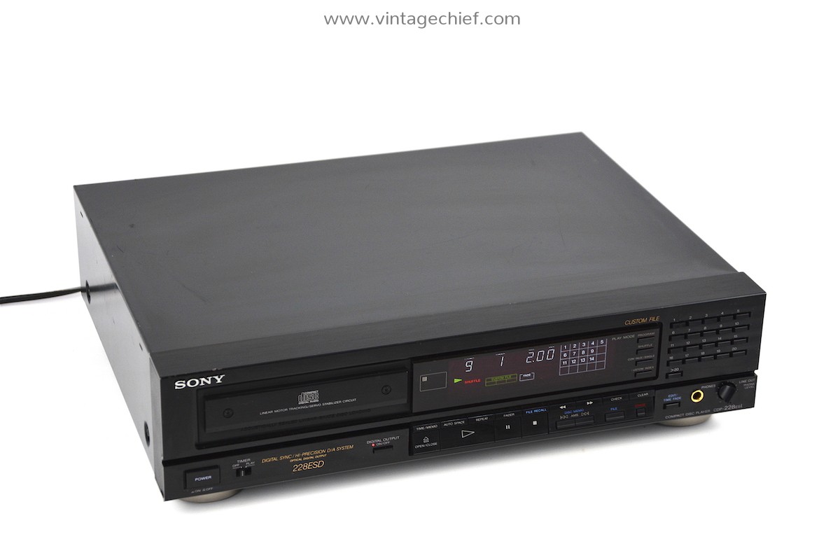 High End Sony CDP-228ESD CD Player | Sony ES Cdplayer | Vintage | Audio
