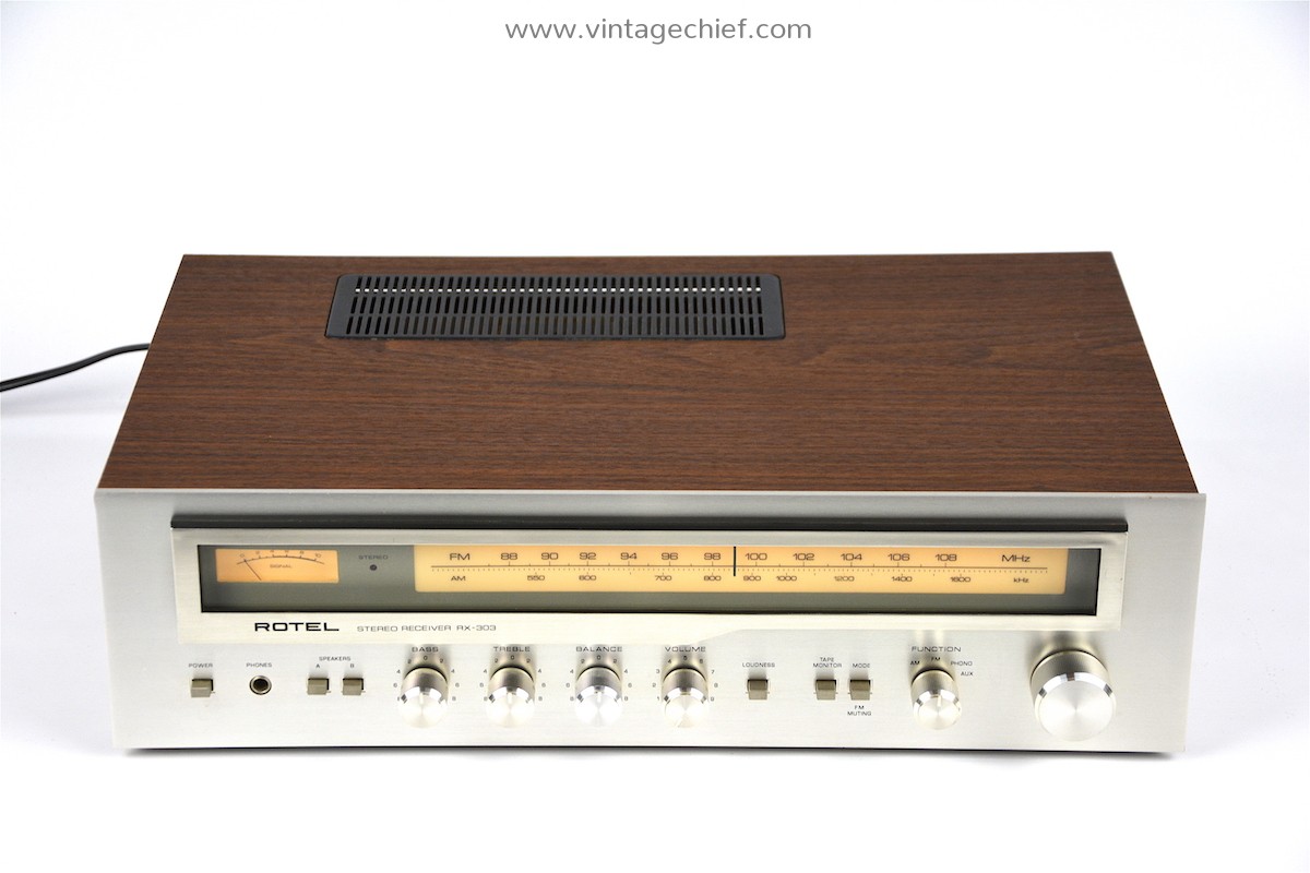 Vintage Rotel RX-303 Receiver | Wooden Case | Phono | Stereo