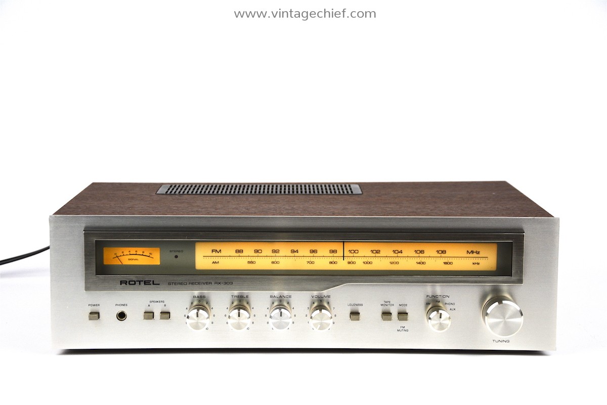 Vintage Rotel RX-303 Receiver | Wooden Case | Phono | Stereo