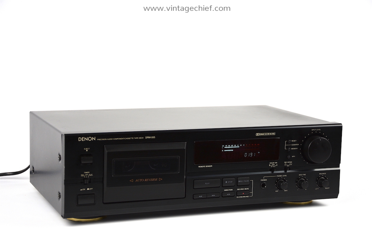 Denon DRM-555 Cassette Deck | Dolby B + C Noise Reduction | Denon Tape Deck