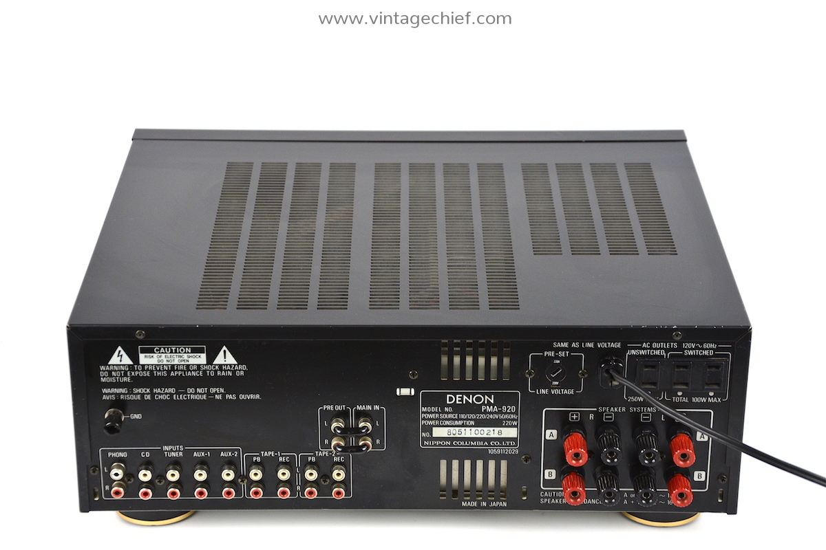 Denon PMA-920 Stereo Amplifier | 2 x 115 Watt | Phono MM MC | Pre Out + Main In