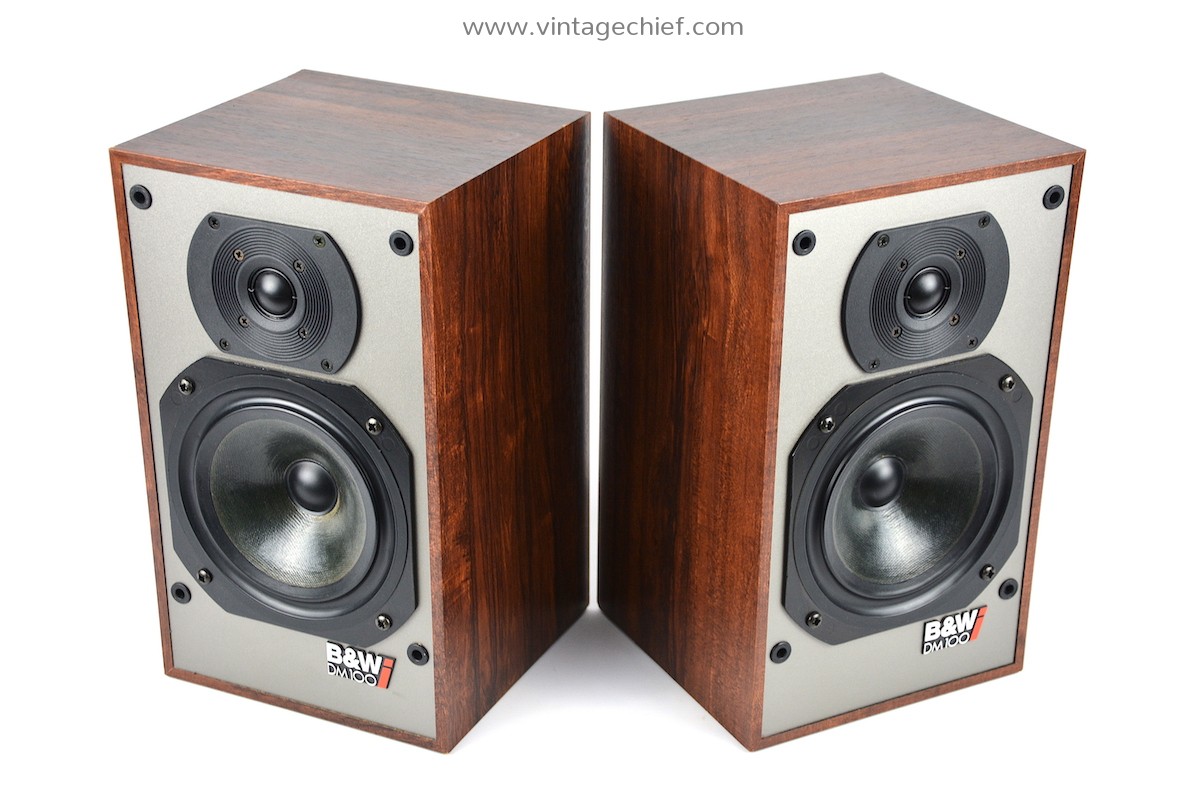 Vintage Bowers & Wilkins DM100i Speakers | American Walnut | Pair | B&W ...