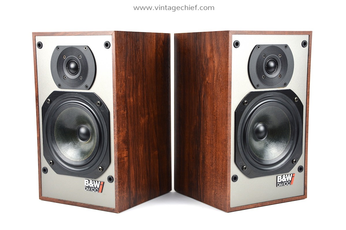 Vintage Bowers & Wilkins DM100i Speakers | American Walnut | Pair | B&W ...