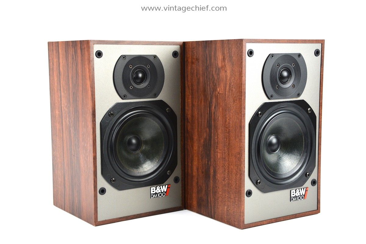 Vintage Bowers & Wilkins DM100i Speakers | American Walnut | Pair | B&W ...