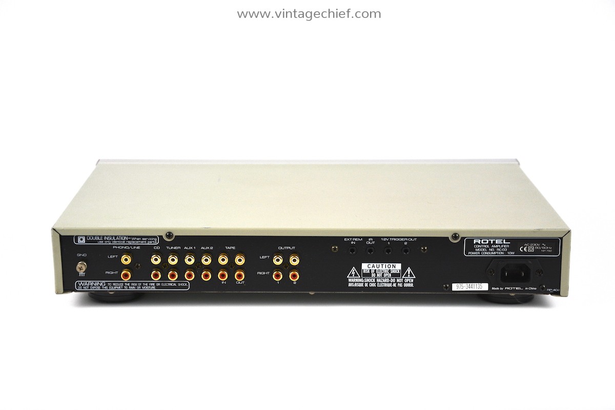 Rotel RC-03 Stereo Preamplifier | Silver | Phono | Rotel Preamp