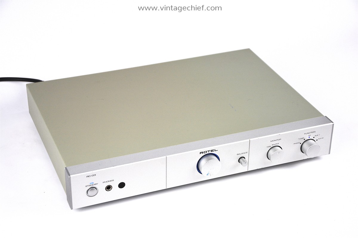 Rotel RC-03 Stereo Preamplifier | Silver | Phono | Rotel Preamp