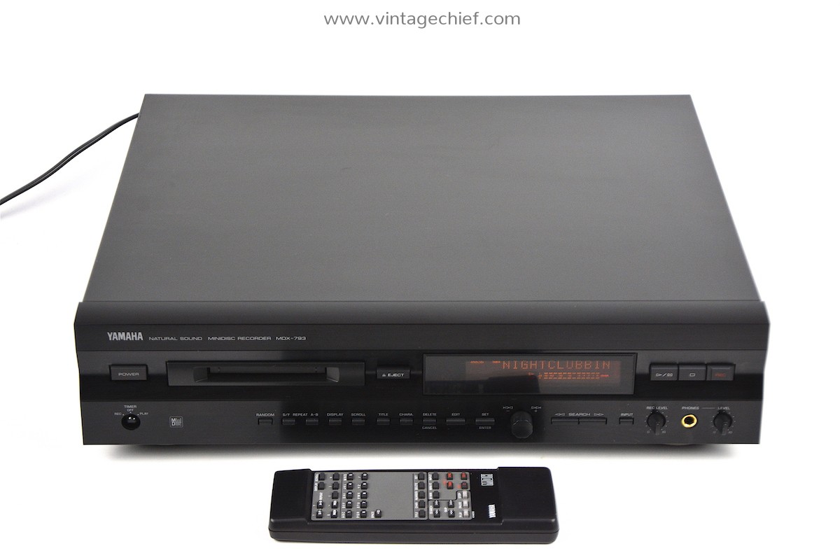 Yamaha MDX-793 MiniDisc Recorder + Yamaha VZ48050 MDX Remote Control ...