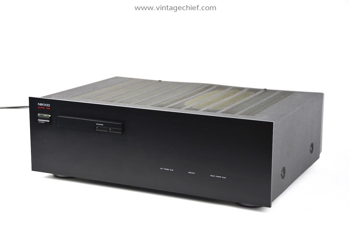 High End Nikko Alpha 400 Stereo Power Amplifier | 2 x 120 Watt