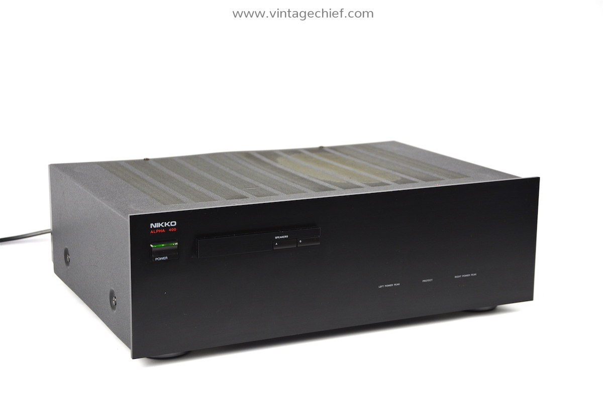 High End Nikko Alpha 400 Stereo Power Amplifier | 2 x 120 Watt