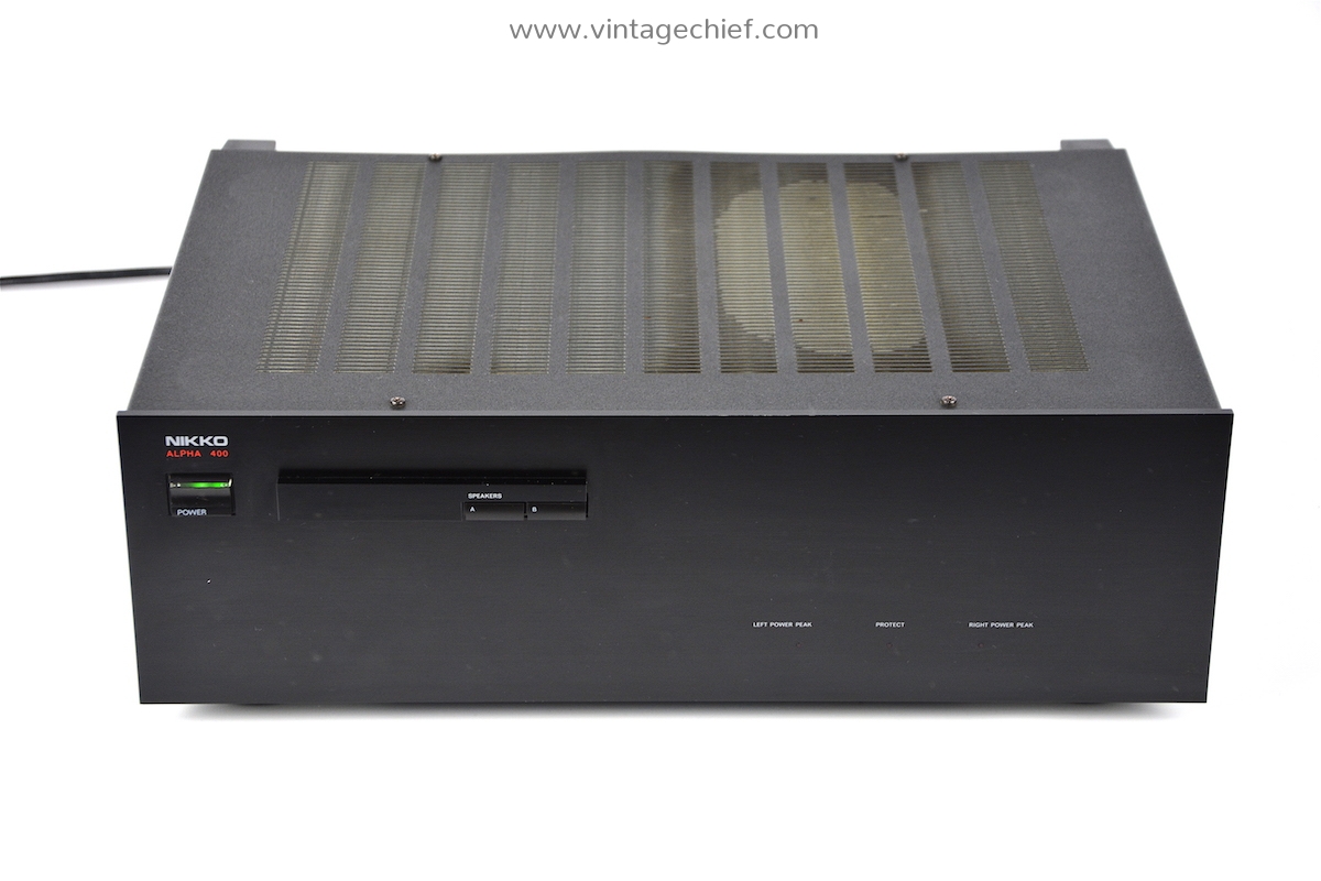 High End Nikko Alpha 400 Stereo Power Amplifier | 2 x 120 Watt