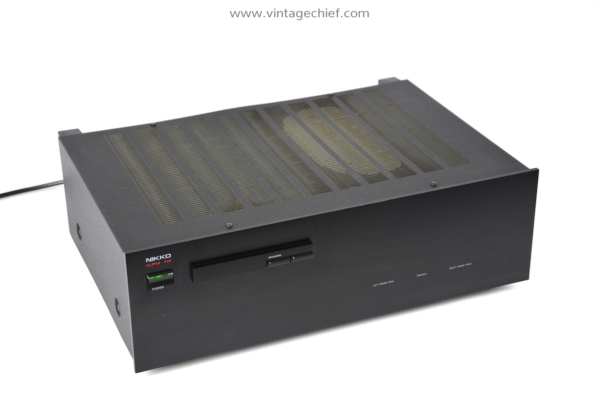 High End Nikko Alpha 400 Stereo Power Amplifier | 2 x 120 Watt