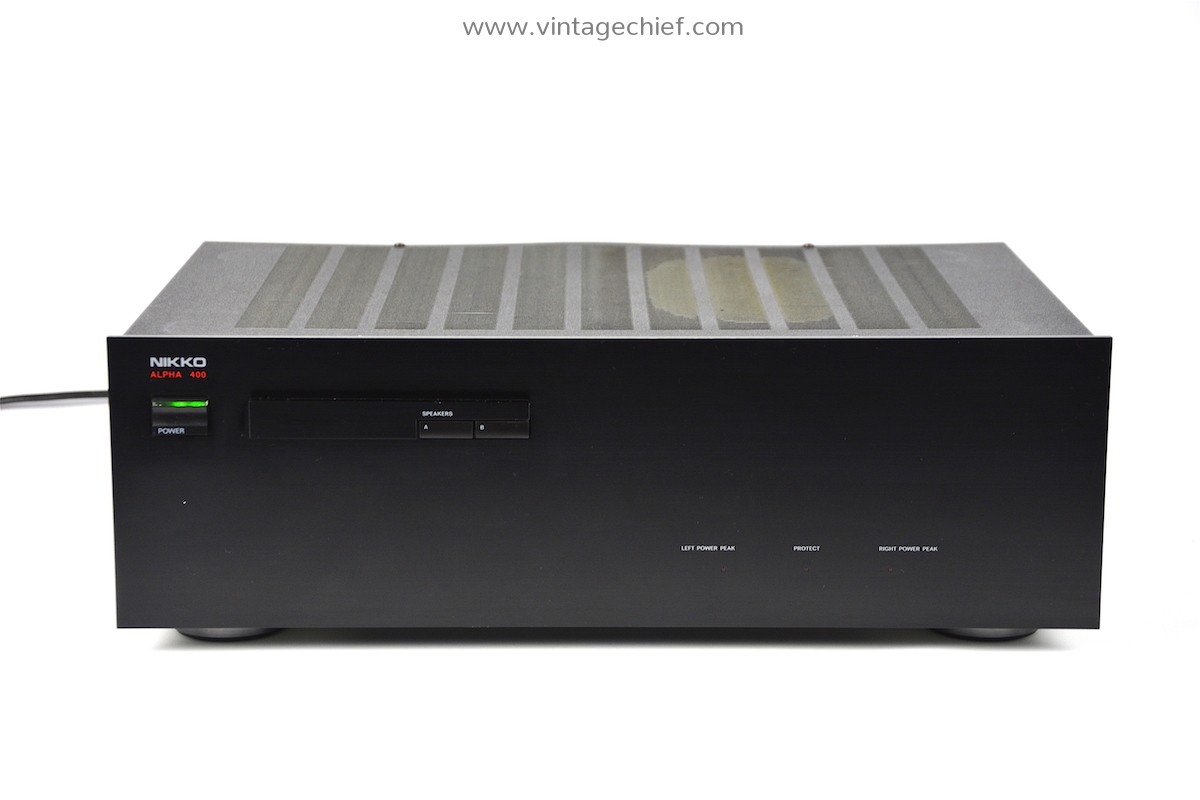 High End Nikko Alpha 400 Stereo Power Amplifier | 2 x 120 Watt